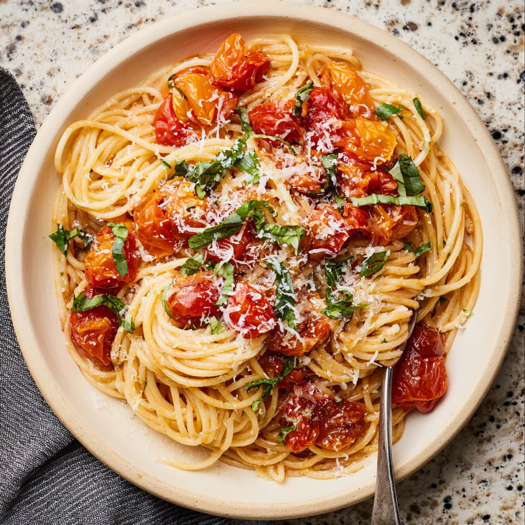 Tomato Basil Pasta - Emma Flavors
